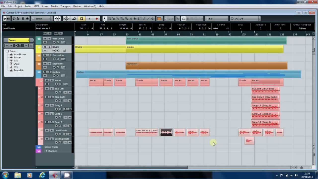 Project Setup in Cubase - YouTube