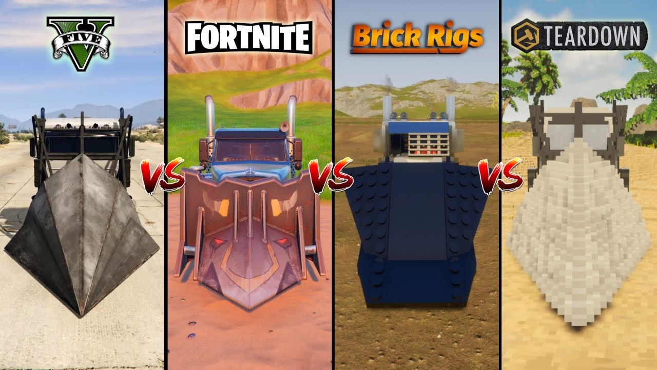 GTA 5 BIG RAMP VS FORTNITE VS TEARDOWN VS BRICK RIGS - WHICH IS BEST ...