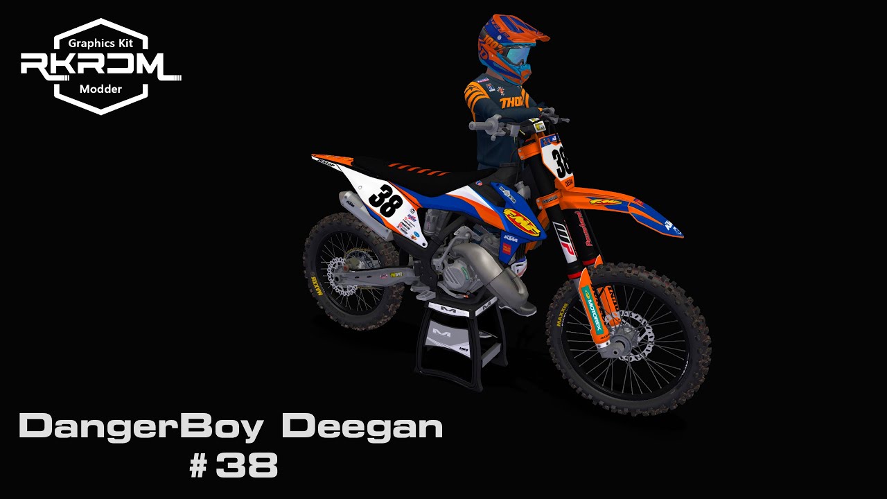 MX Bikes - DangerBoy Deegan #38 Bike + Suit Pack - PC Mods by RkrdM ...