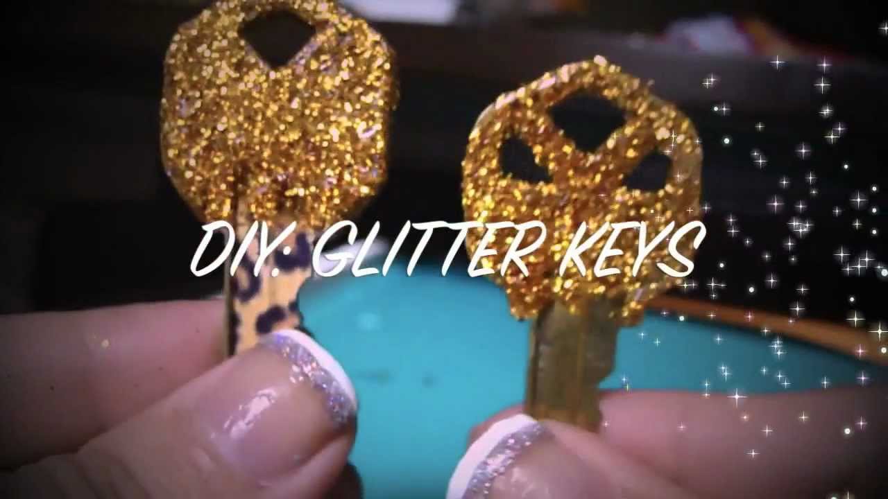 DIY: Glitter Keys! - YouTube