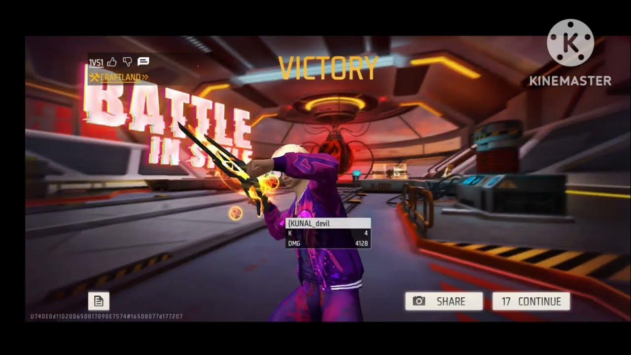 free fire 1 vs 1 custom with random player 1 v 1 craftland custom - YouTube