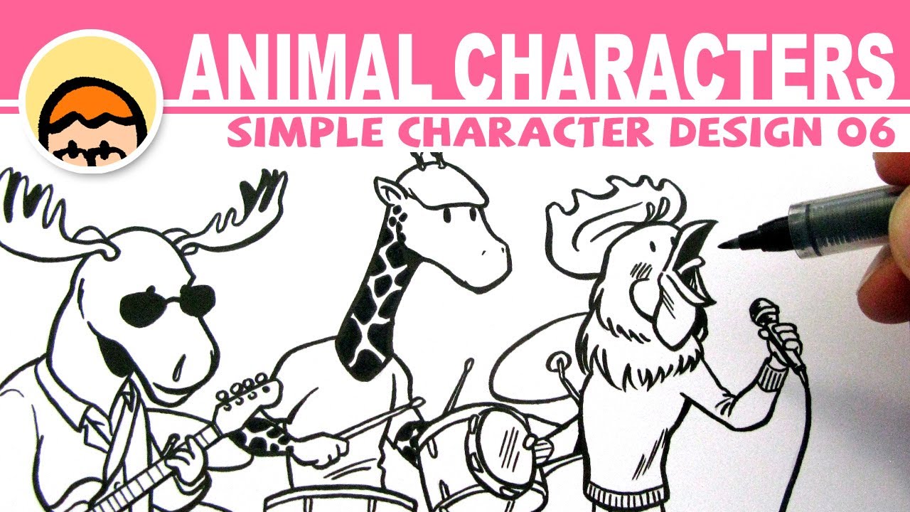 Designing Animal Characters - Simple Character Design - YouTube