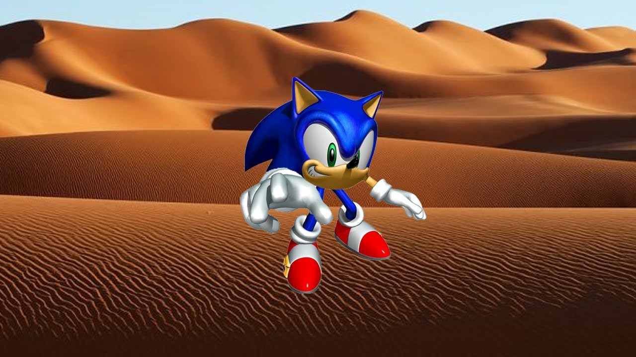sonic in yellow desert zone - YouTube