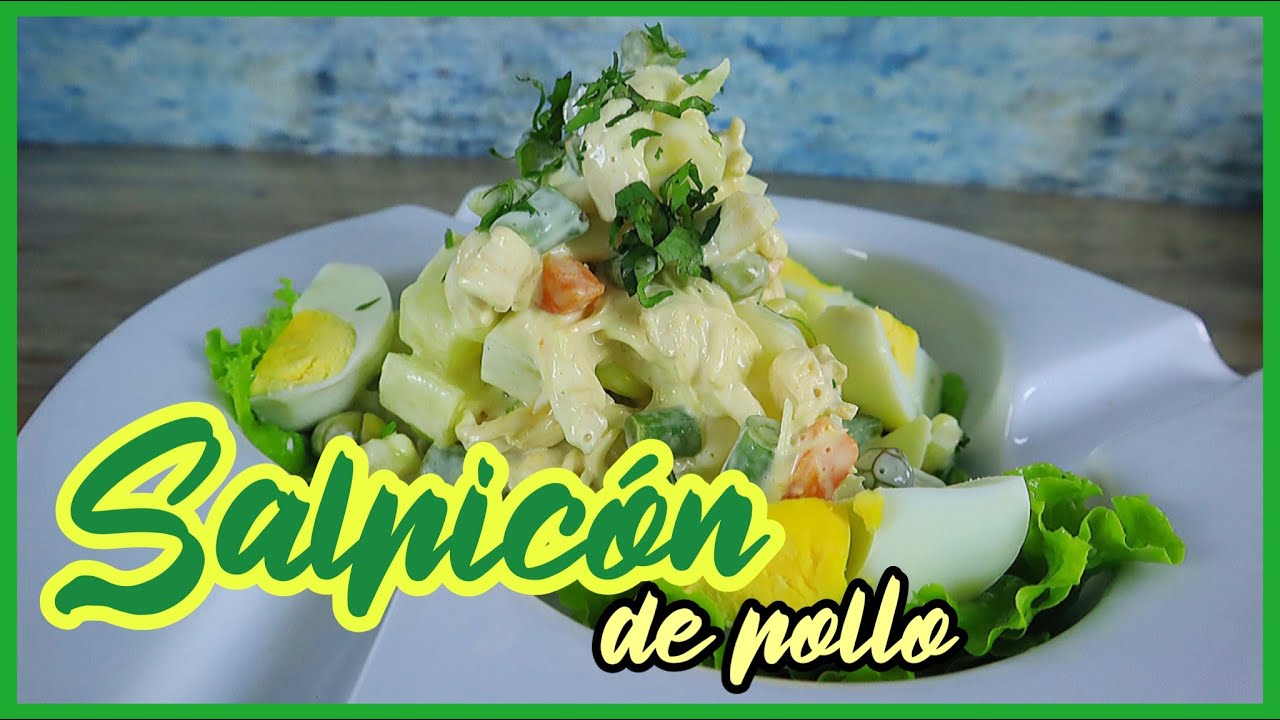 SALPICÓN DE POLLO - MI RECETA FAVORITA - YouTube