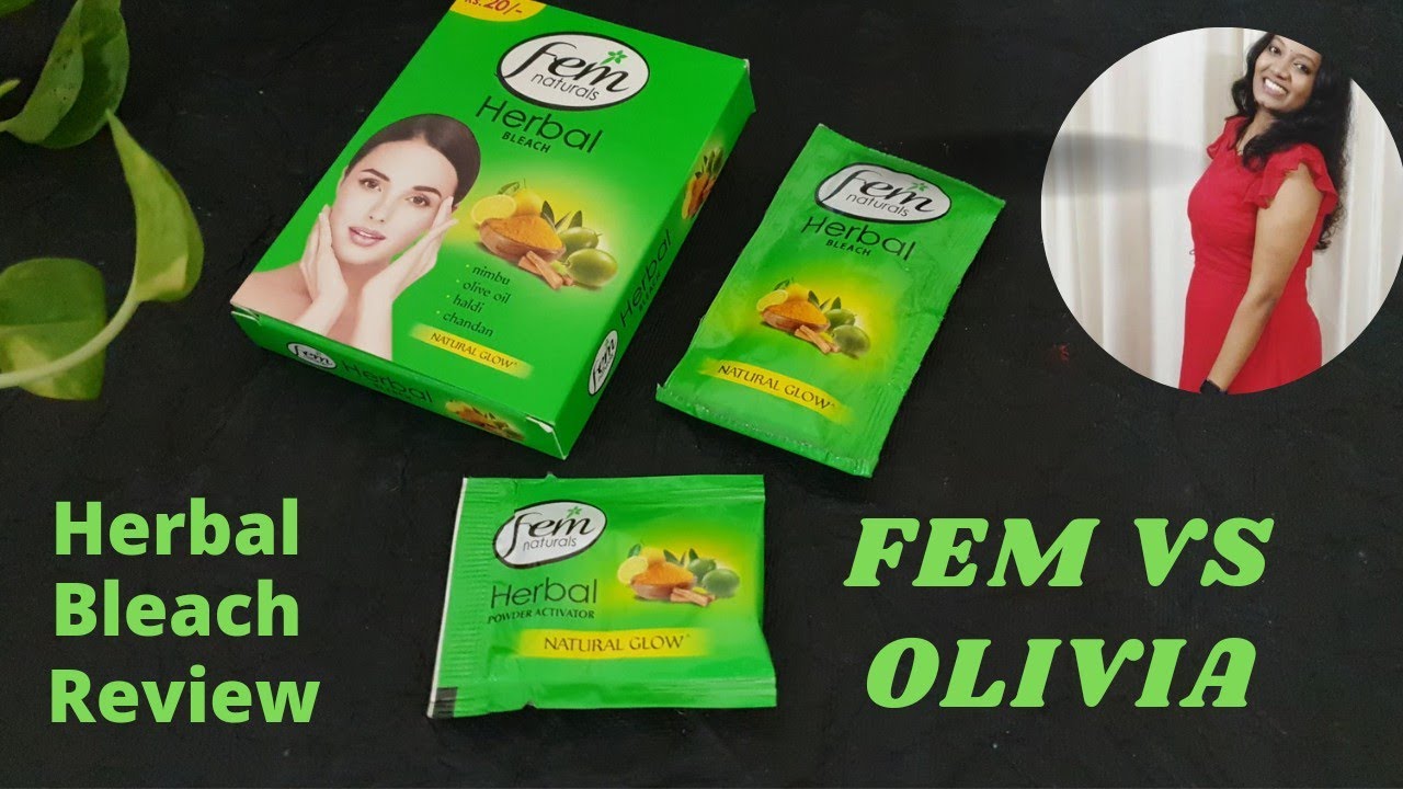 Fem Natural's vs Olivia Herbal Bleach | Best Herbal Bleach in India ...