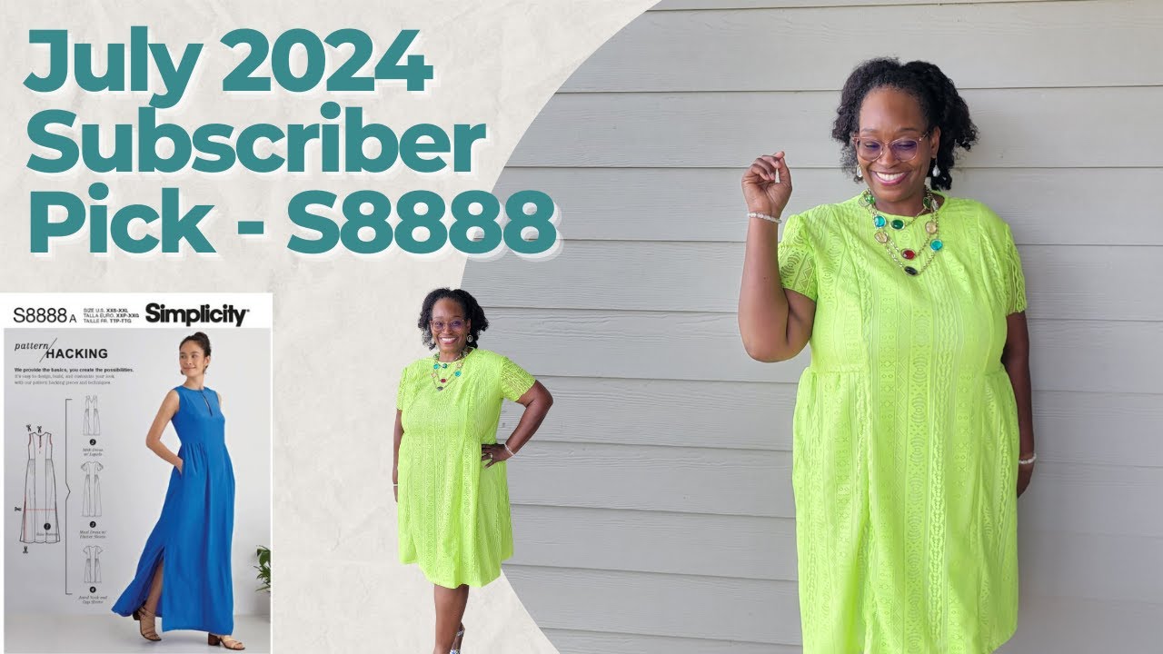 [808] July Subscriber Pick Simplicity 8888 Hacking Pattern|Easy Summer ...