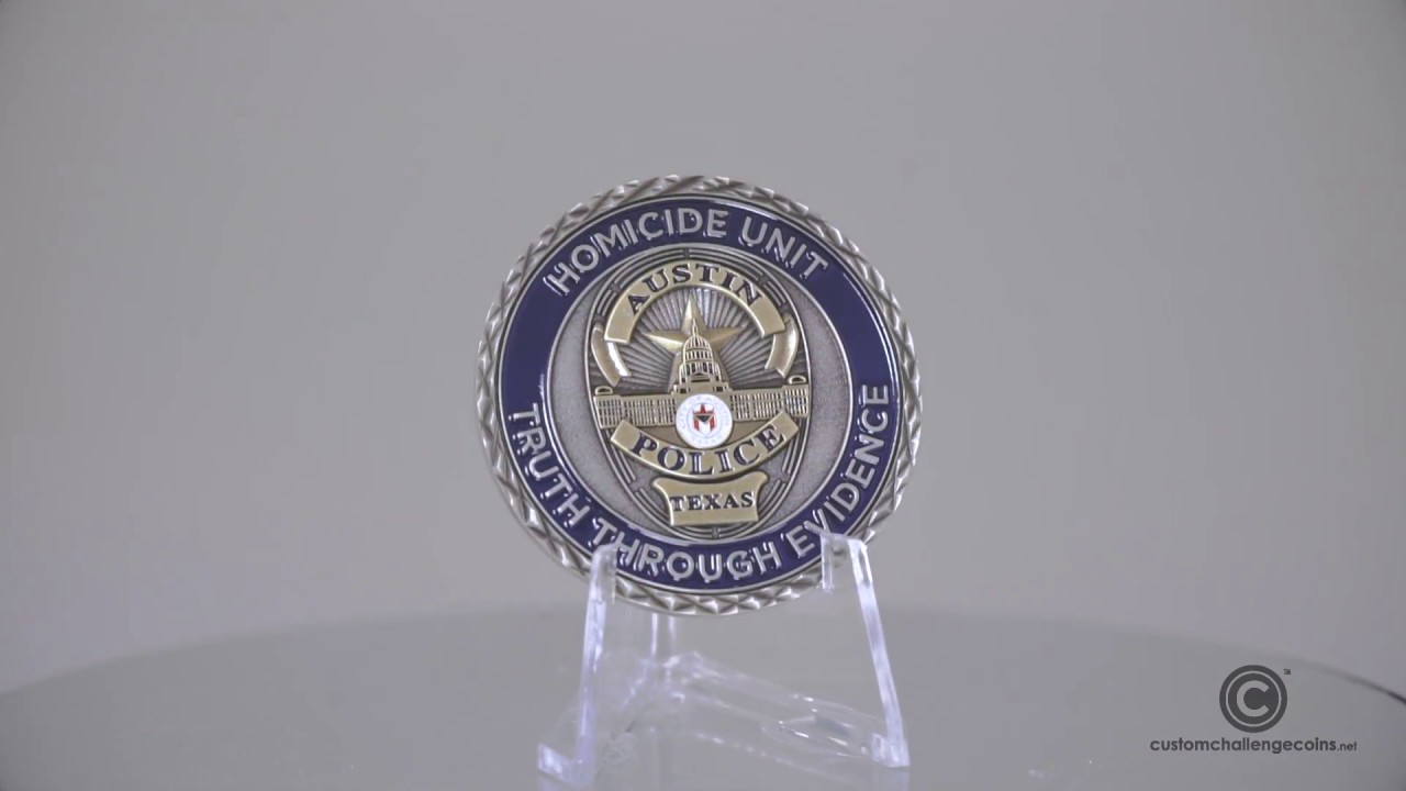 Custom Police Challenge Coins - APD Homicide Coin - YouTube