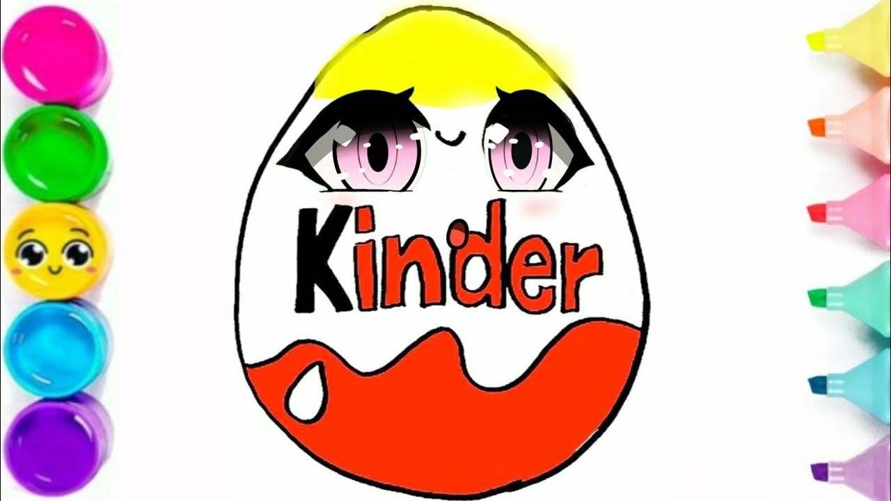 How To Draw Kinder For Kids cara menggambar untuk anak-anak - YouTube