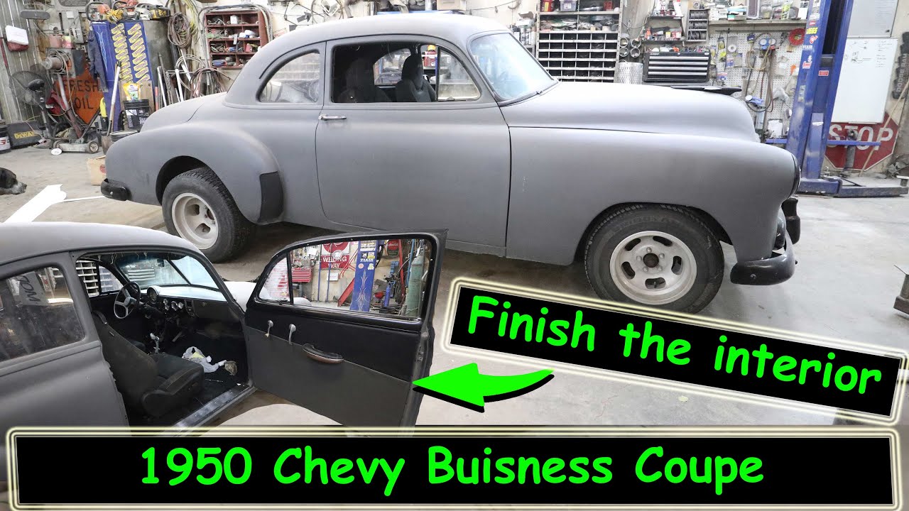 1950 Chevy Business Coupe simple interior work Part 2 of 2 - YouTube