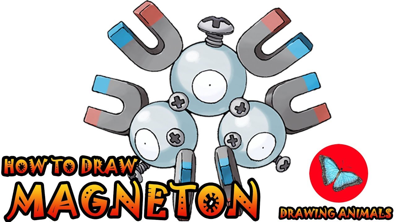 How To Draw Magneton Pokemon | Drawing Animals - YouTube