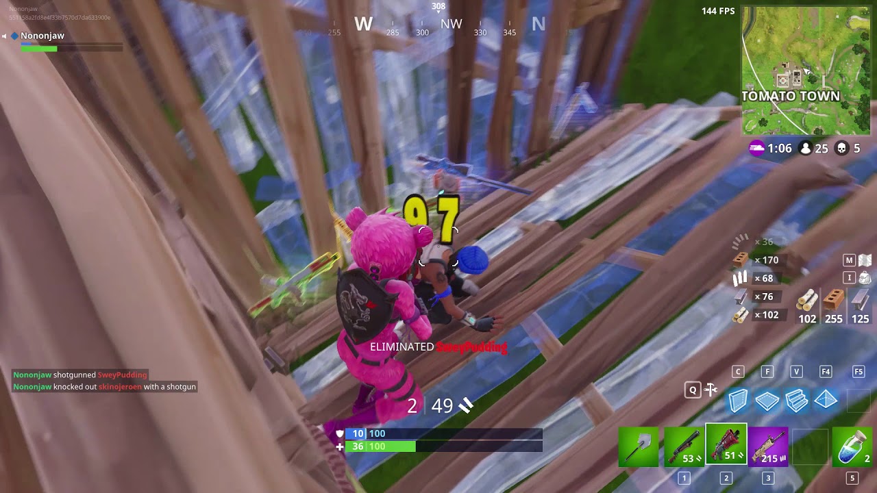 Epic 1v4 Clutch Fortnite Battle Royale Youtube
