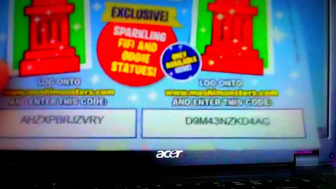 Moshi monster new secret codes - YouTube