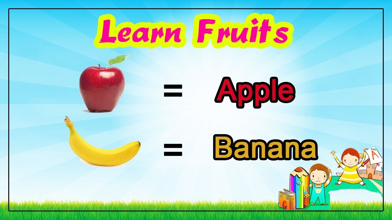 Learn Fruits - फळे | Kindergarten Learning Videos For Kids | Pre School ...