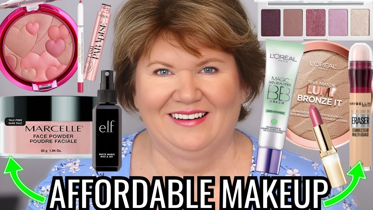 Over 50? Full Face DRUGSTORE Makeup Tutorial For Mature Skin - Get Rid ...