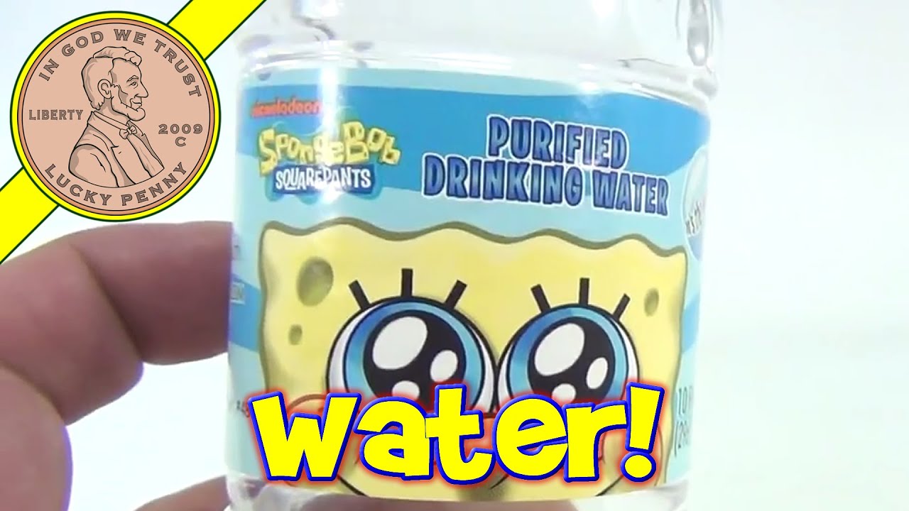 Spongebob Drinking Water