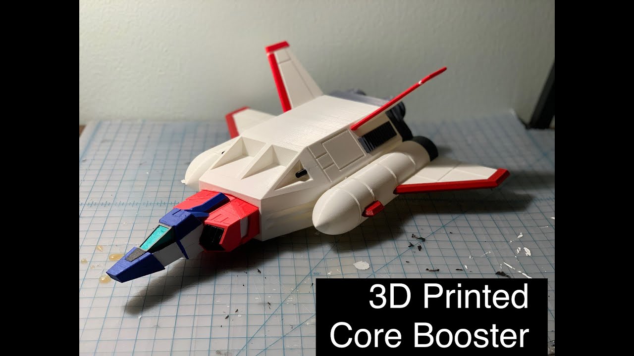 3D Printed Gundam Core Booster #NWH #Gundam - YouTube