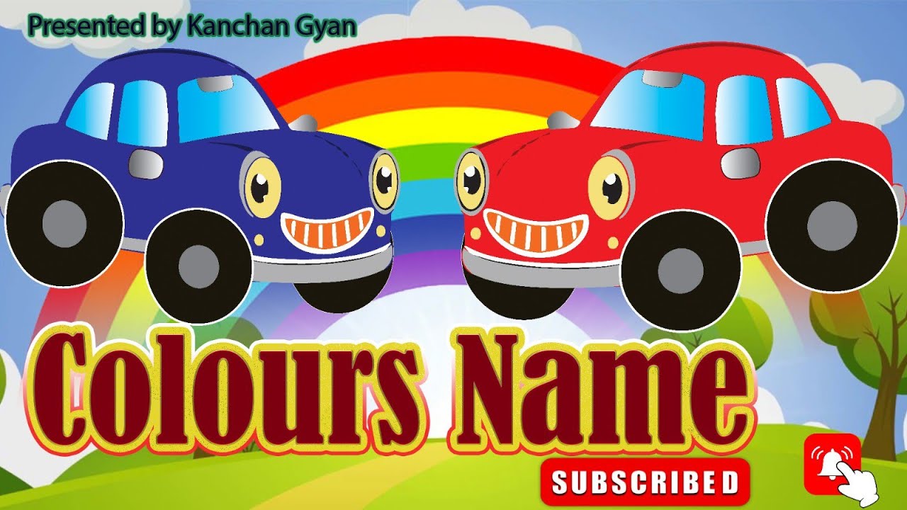 Colour Video For Kids To Learn Colour Name In English with Colorful Car ...