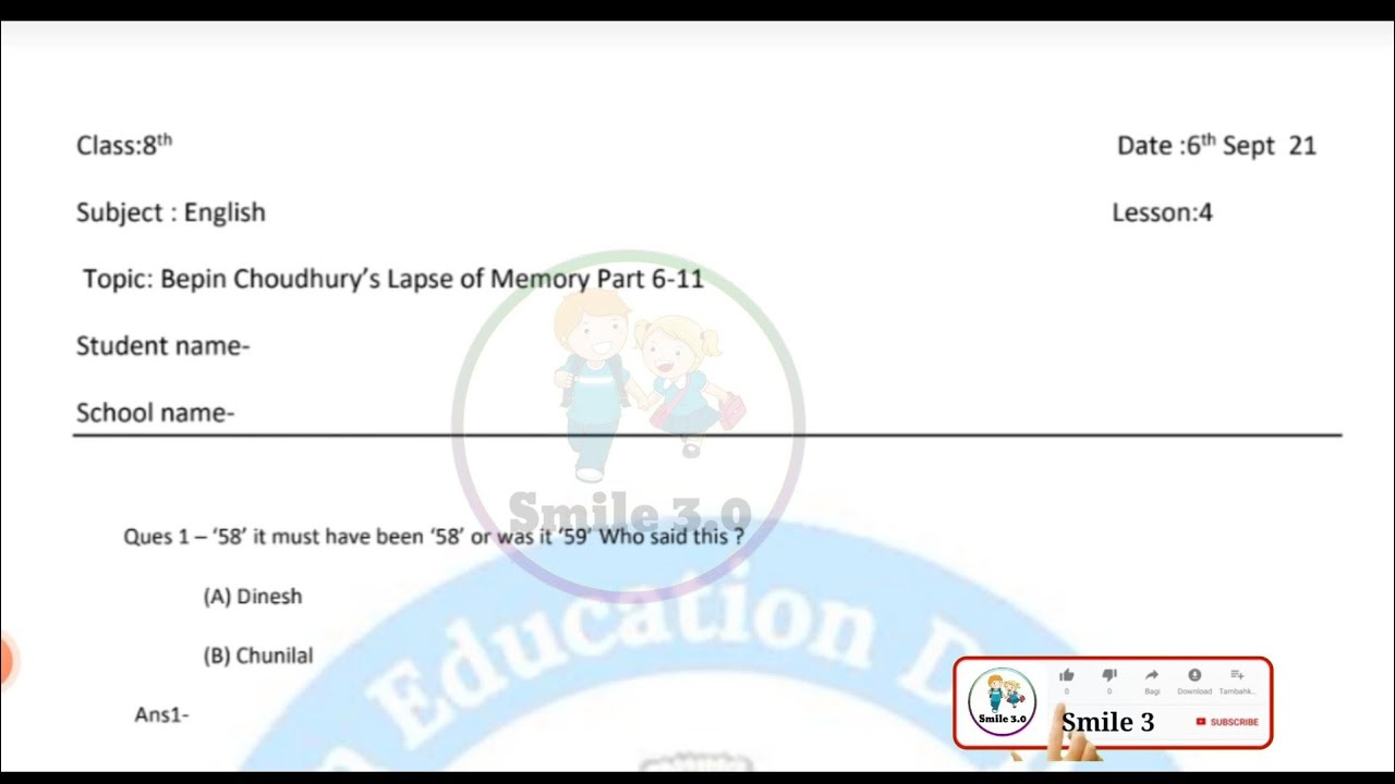 8th Class English Question Answer Class 8 Homework Solution Smile 3 0 YouTube 8th-class-english-question-answer-class-8-homework-solution-smile-3-0-youtube