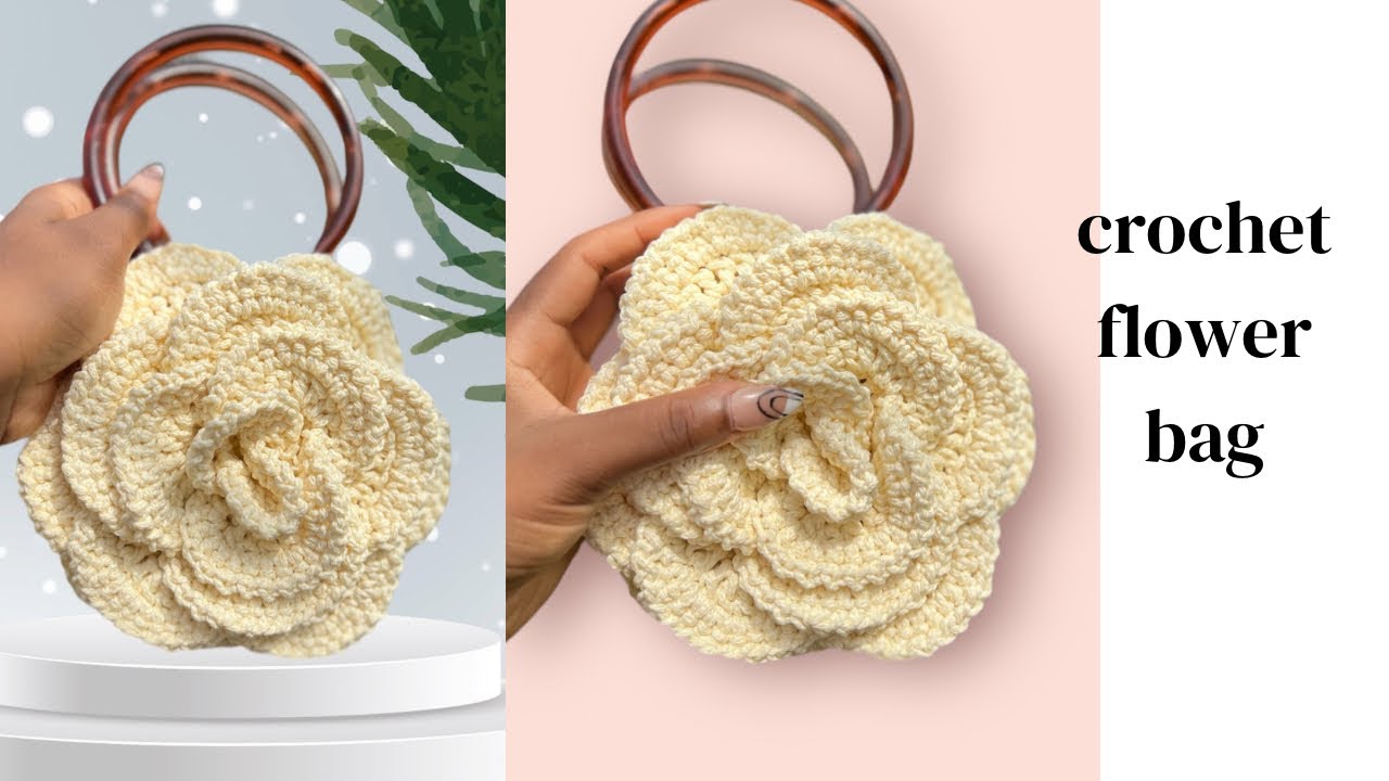 Crochet flower bag || Crochet Wallet | Crochet Rose Bag - YouTube