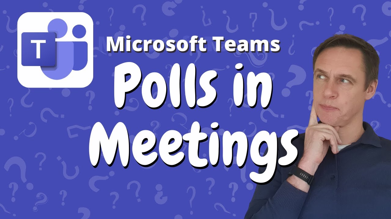 How to add a Poll to a meeting in Microsoft Teams - YouTube