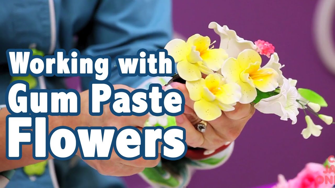 Tips on How to Work with Gum Paste Flower Sprays | Cake Tutorials - YouTube