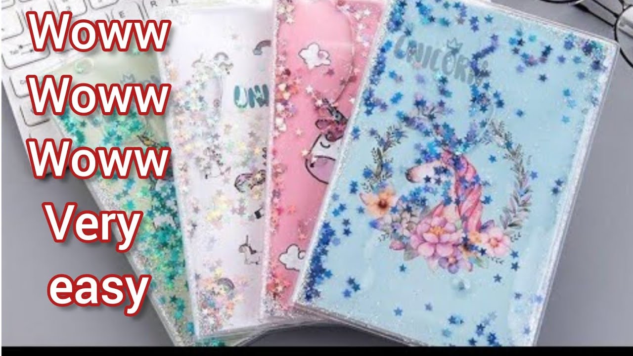 Unicorn Liquid Notebook / Diy School Supplies / Back To School Hacks ...