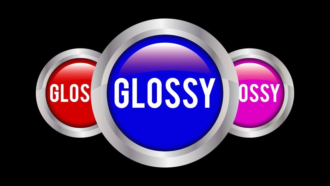 How to make Glossy logo in Adobe Illustrator CC - YouTube