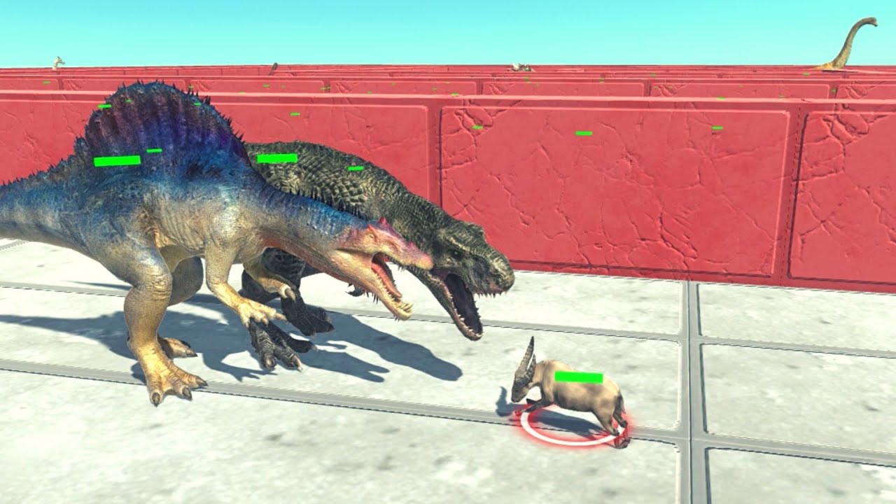 Impossible Maze - T-Rex And Spinosaurus ARBS | Animal Revolt Battle ...