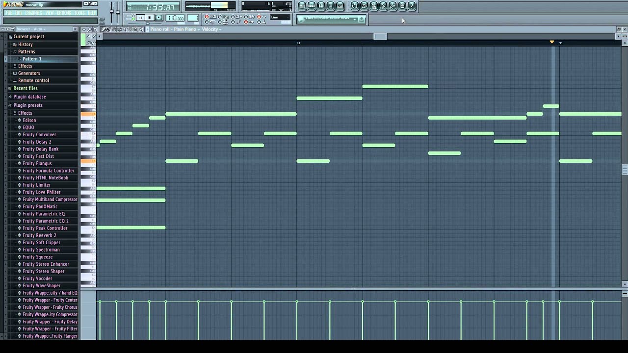 Mozart's Piano Sonata No. 16 (FL Studio) - YouTube