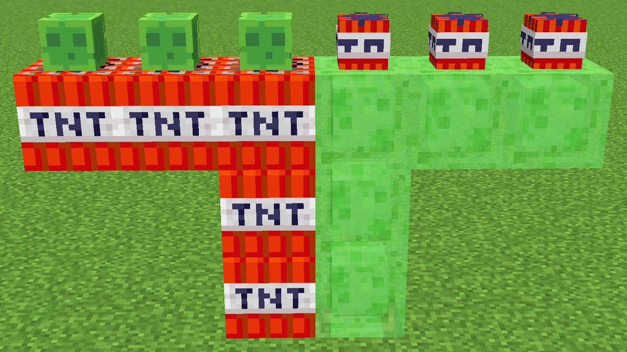 how to create a double tnt slime? - YouTube