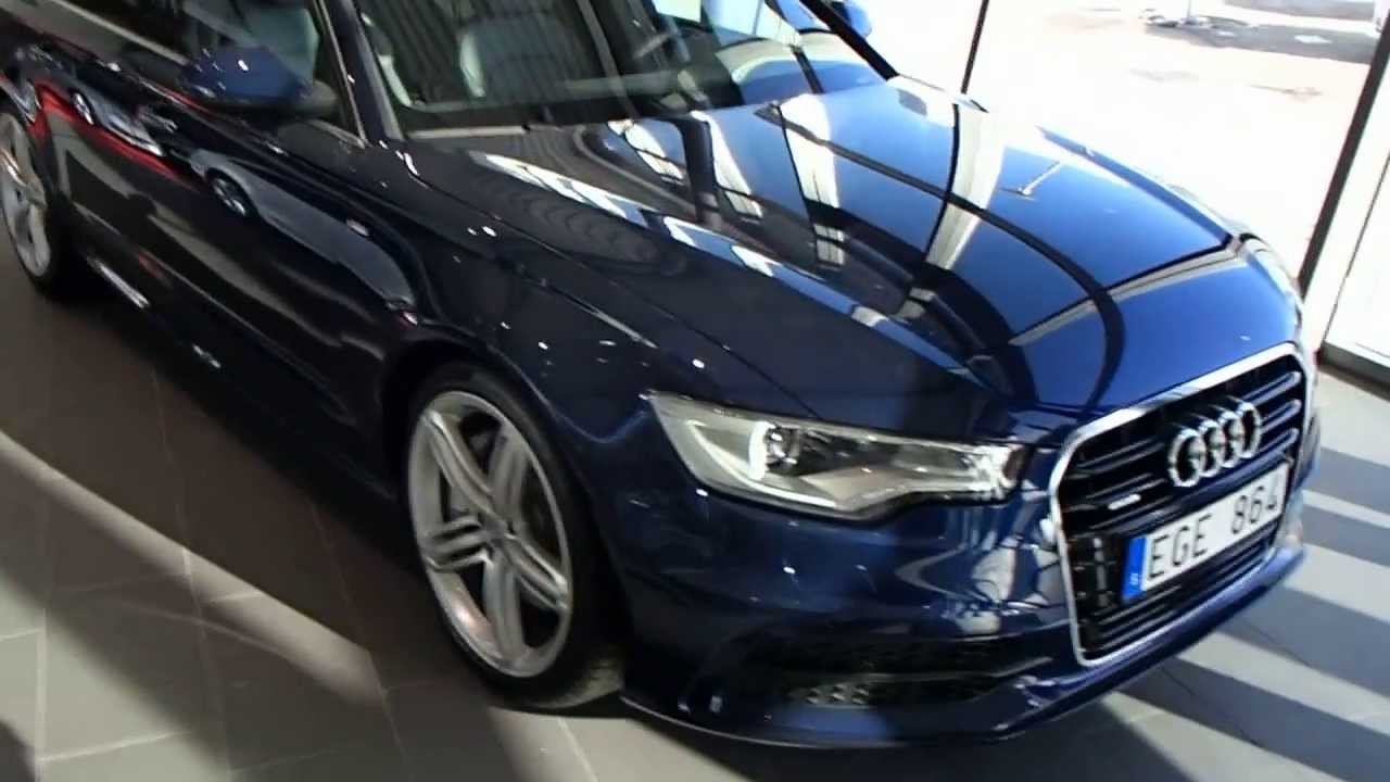 2013 Audi A6 Avant TDI 313 PS in racing blue mica (walkaround) - YouTube