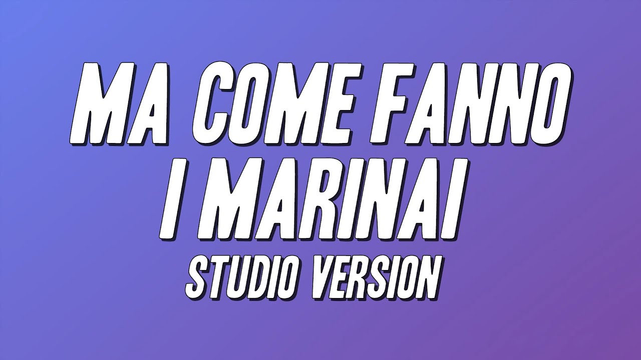 Lucio Dalla, Francesco De Gregori - Ma come fanno i marinai - Studio ...