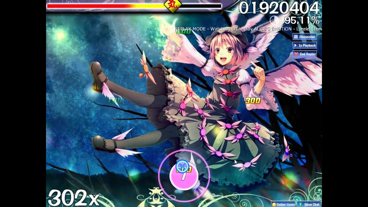 Osu! ~ ALiCE'S EMOTiON - Lorelei [Lunatic] [Rank S] - YouTube