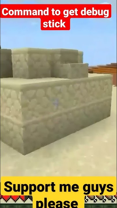 command to get debug stick in Minecraft pocket edition / #solorush # ...