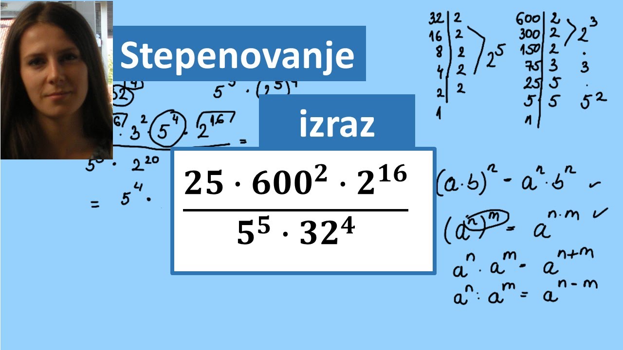 Stepenovanje izraz 03 - YouTube