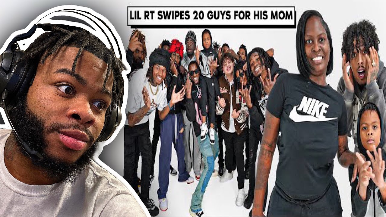 Lil RT Swipes 20 Guys For His Mom! REACTION - YouTube