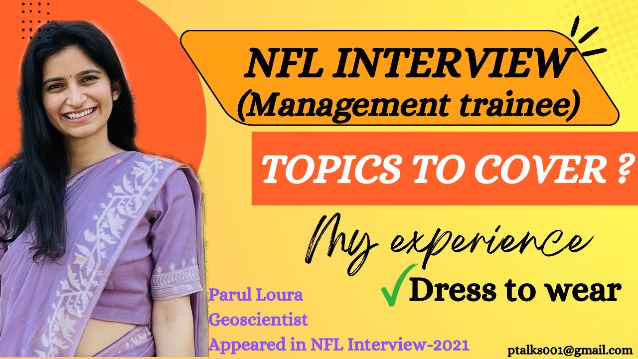 NFL Interview Questions||Dress to wear||Topics to be covered||My ...