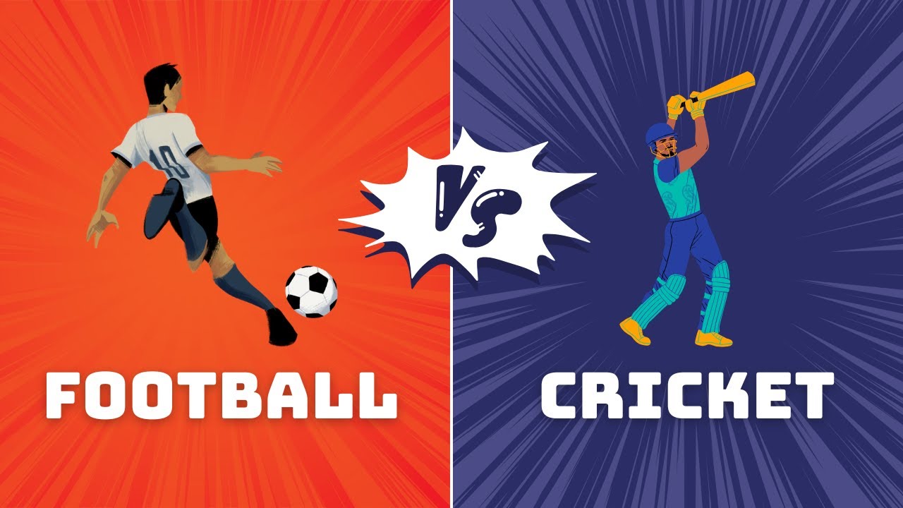 Comparison: Football vs Cricket - YouTube