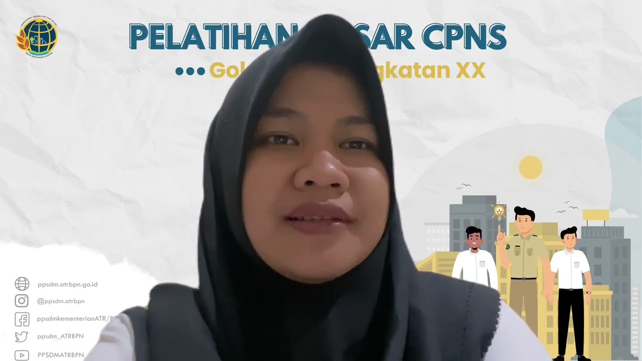 LEARNING JURNAL AGENDA I Hari ke - 1 Pelatihan Dasar CPNS Kementerian ATR/BPN Tahun 2022 - YouTube