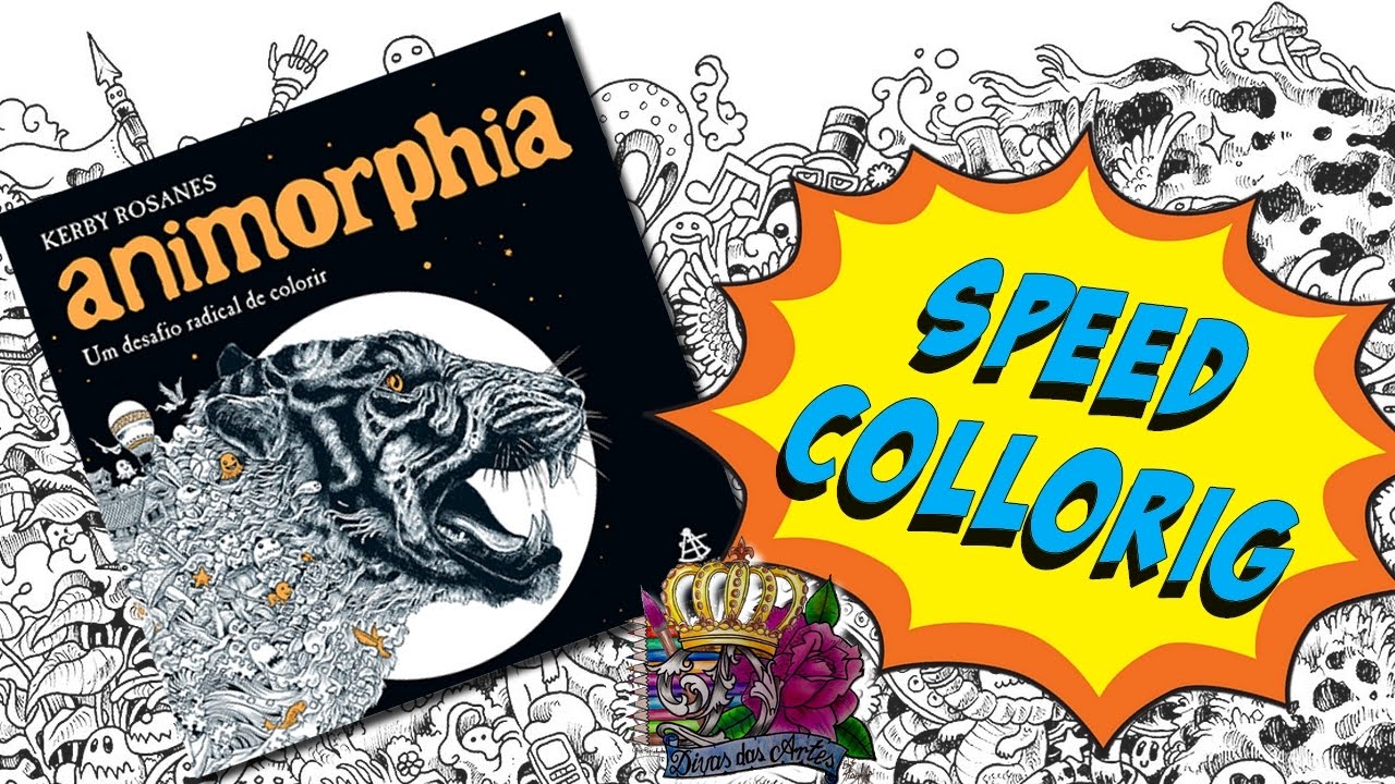 Speed Coloring ANIMORPHIA | LIVROS DE COLORIR PARA ADULTOS - YouTube