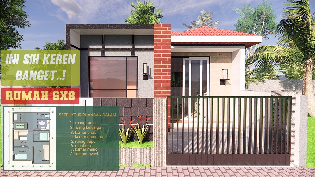 Rumah Minimalis 6x8 Dengan Penataan Ruang Cantik Efisien, Muat 2 K ...