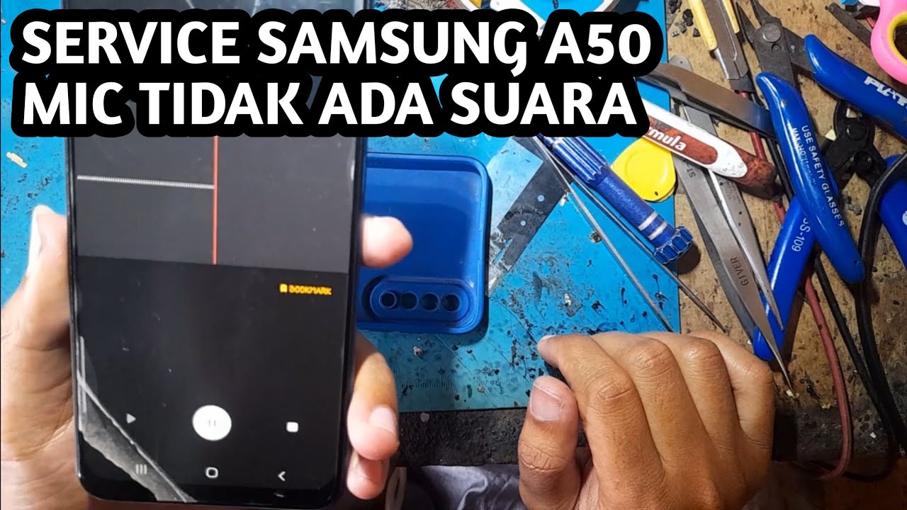 Service samsung a50 mic tidak ada suara - YouTube