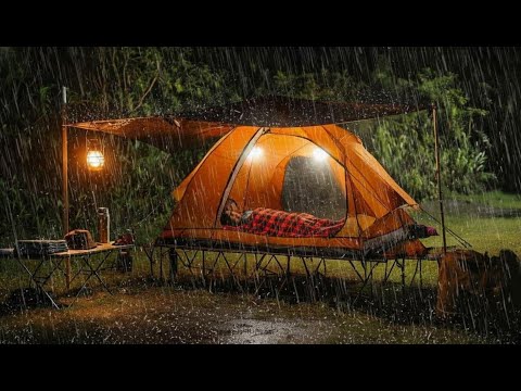 AMAN TANRIM‼️ŞİDDETLİ YAĞMUR, ŞİMŞEK VE GÖK GÜRÜLTÜSÜ ALTINDA TEK BAŞIMA KAMP YAPMAK