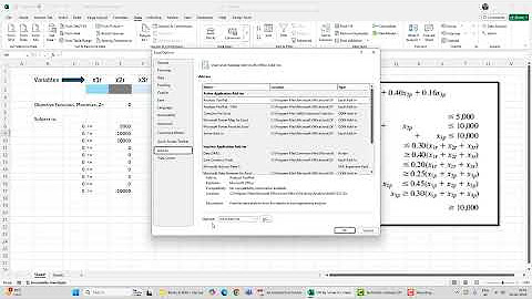 Linear and Non Linear Programming using Excel Solver - YouTube