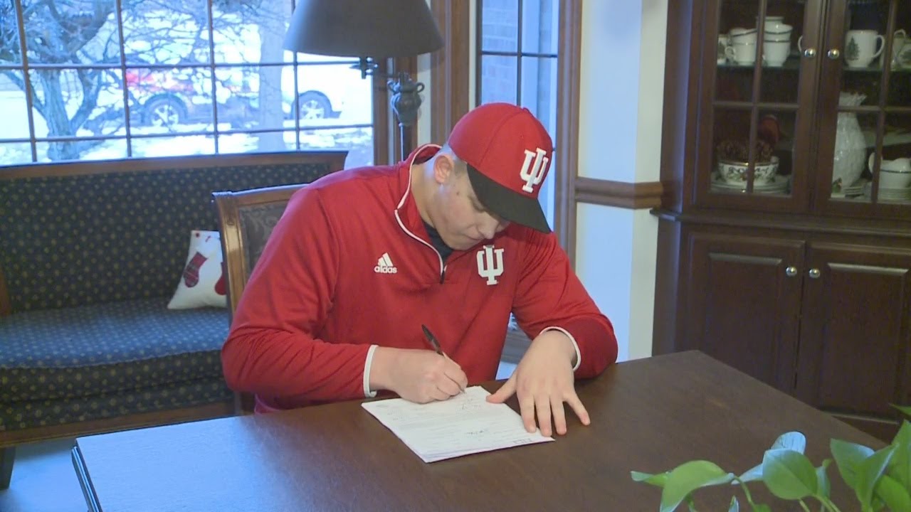 Luke Wiginton signs with IU football on 12/18/19 - YouTube