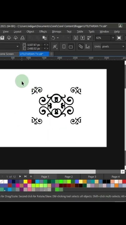 Bitmap pattern tips in corelDraw #coreldrawx7 #coreldrawtutorial - YouTube