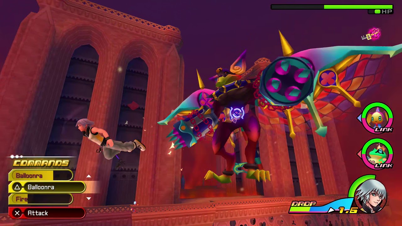 Kingdom Hearts Dream Drop Distance HD - Wargoyle (Riku) No Damage ...