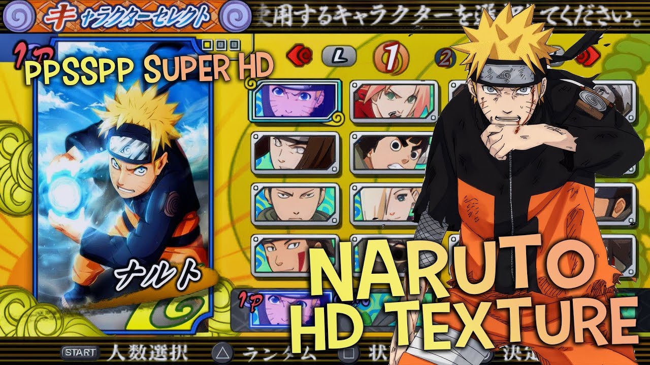 SUPER HD TEXTURES NARUTO ACCEL 3 60FPS PPSSPP ANDROID PC IOS ( OFFLINE ...