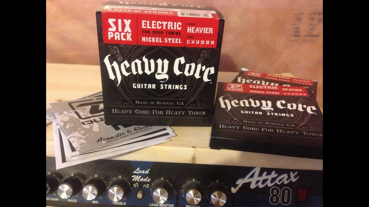 Jim Dunlop Heavy Core Strings Review - YouTube