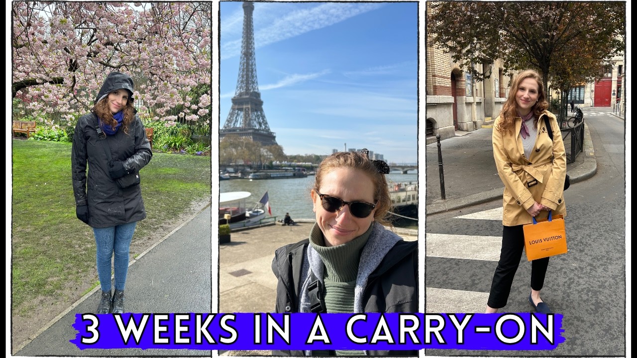 Pack With Me for Europe - 3 Weeks in a Carry-On! - YouTube